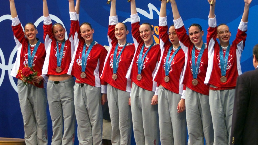 Synchronized swimming team takes bronze in Sydney | Team Canada ...