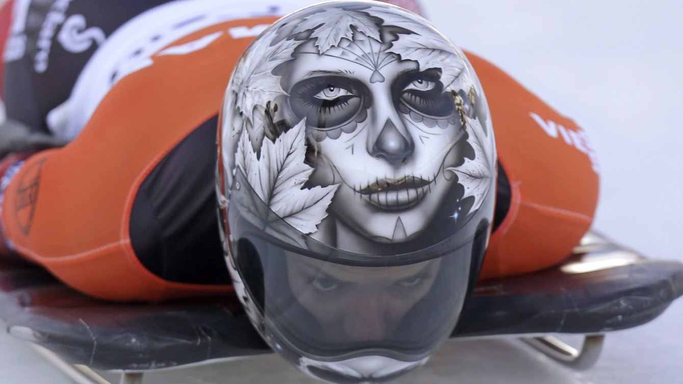 Skulls and Bones: The helmets of Canadian skeleton athletes - Team ...