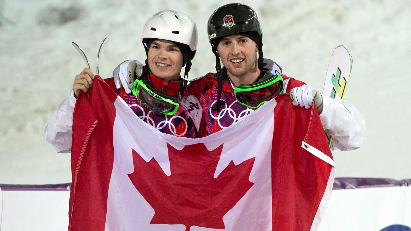 Alex Bilodeau successfully defends gold in Olympic moguls, Kingsbury ...
