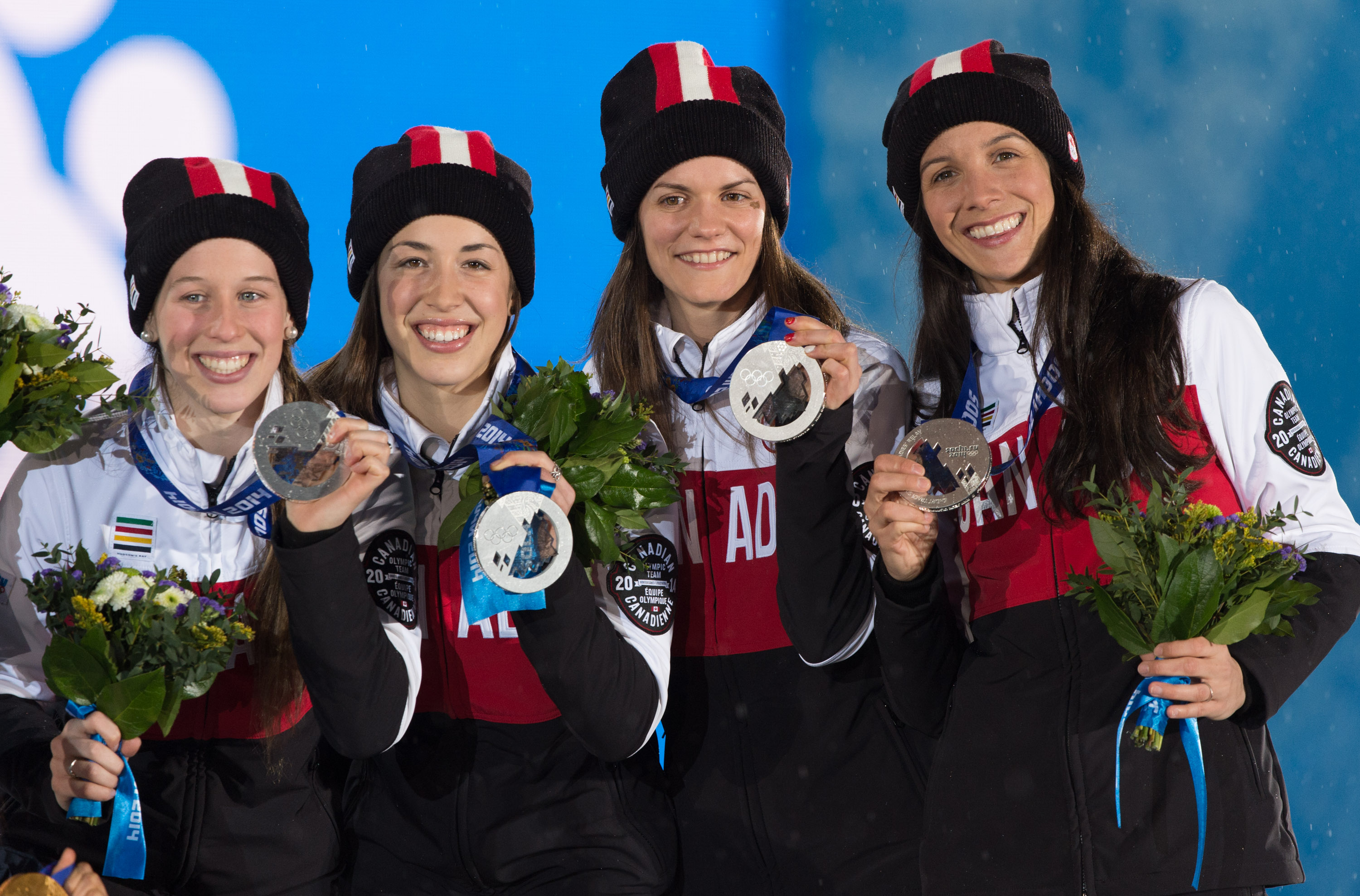 Canada's short track ladies deliver silver in 3000m relay - Team Canada ...