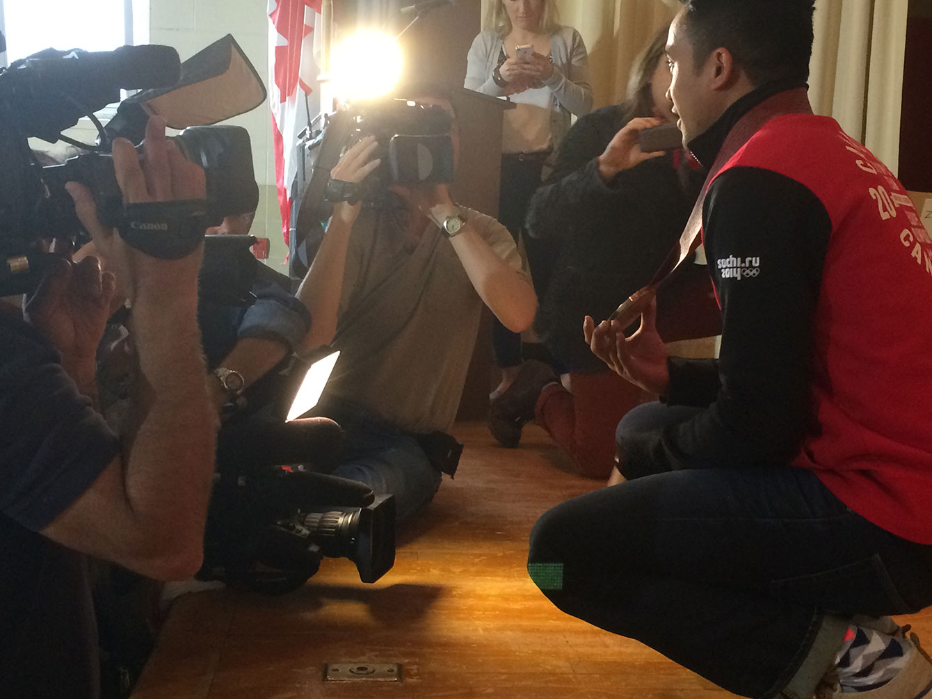 Gilmore Junio presented with commemorative medal - Team Canada ...