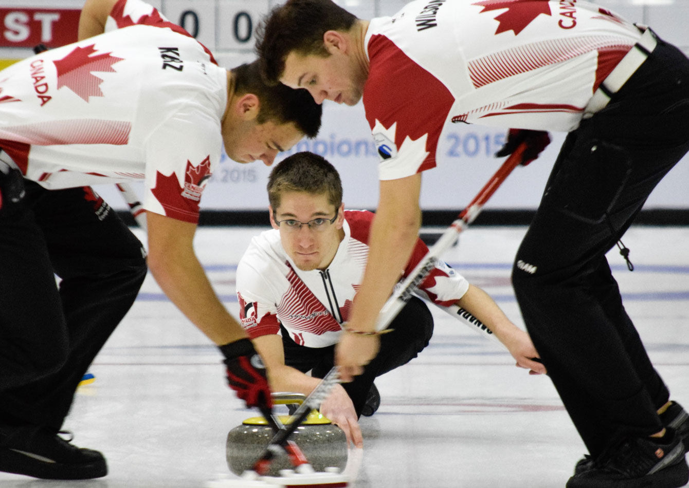 Canada's young curlers throwing rocks in Estonia - Team Canada ...