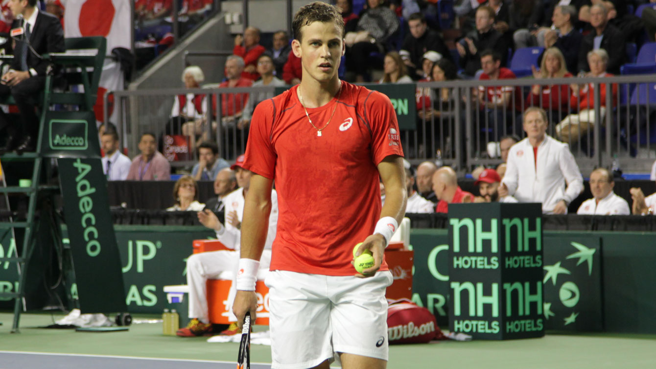 Pospisil win pushes Canada through to Davis Cup quarters - Team Canada ...