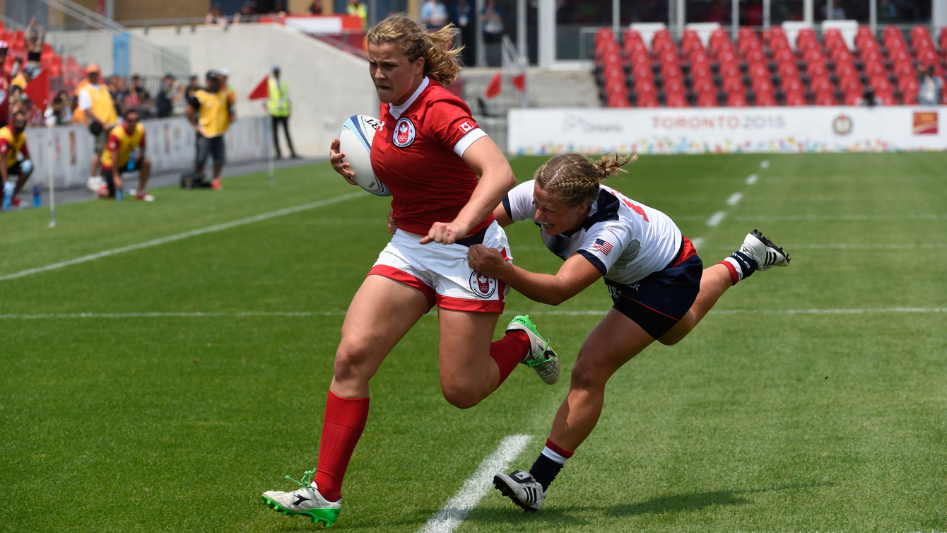 Women's rugby crush USA to claim Pan Am gold - Team Canada - Official ...