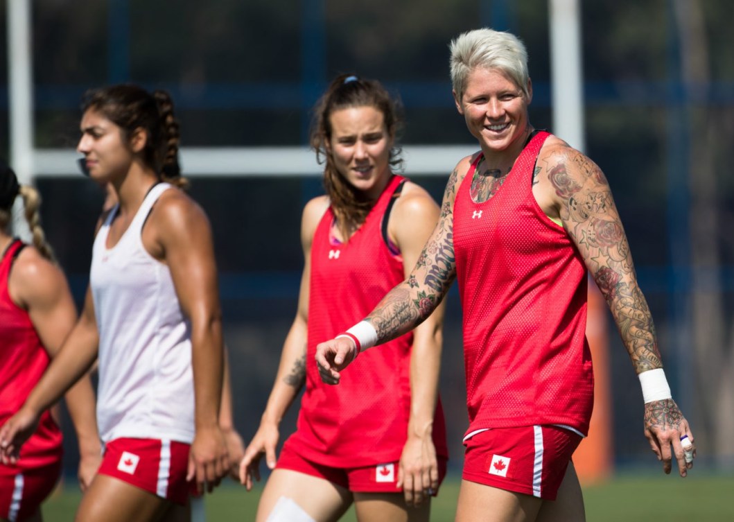 Women's Rugby Sevens: Training on Rio practice pitch - Team Canada ...