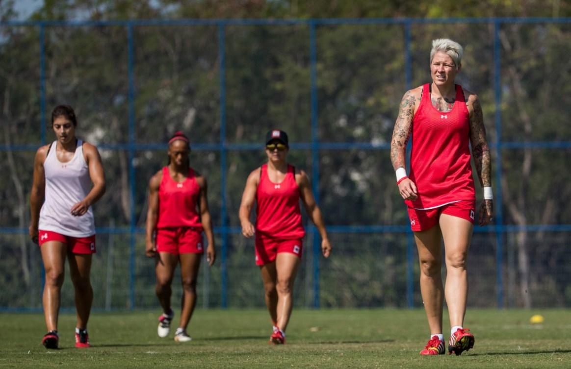 Women's Rugby Sevens: Training on Rio practice pitch - Team Canada ...
