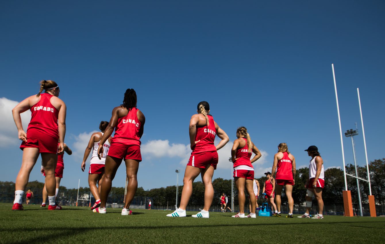 Women's Rugby Sevens: Training on Rio practice pitch - Team Canada ...