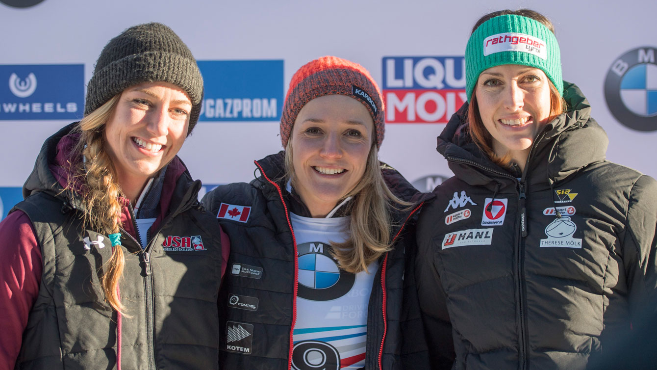 Skeleton: Rahneva wins her first-ever World Cup in St. Moritz - Team Canada
