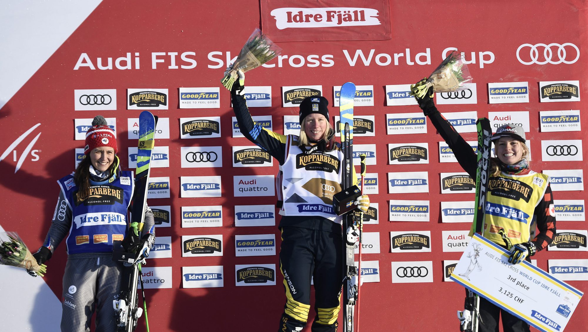 First career World Cup ski cross podium for Sherret - Team Canada