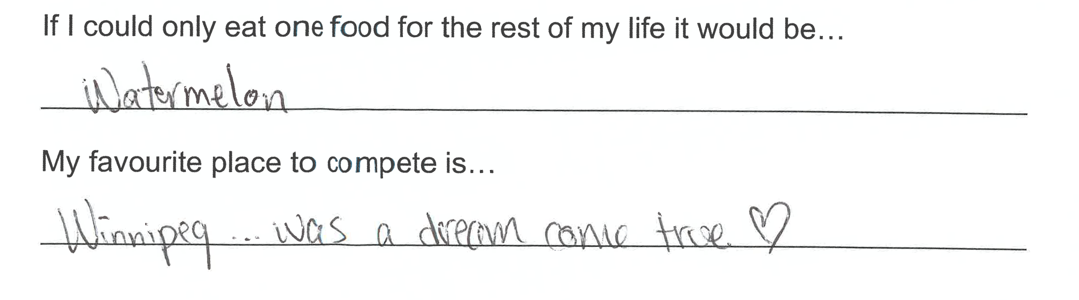 Hi, my name is Bailey Bram and I play hockey - Team Canada