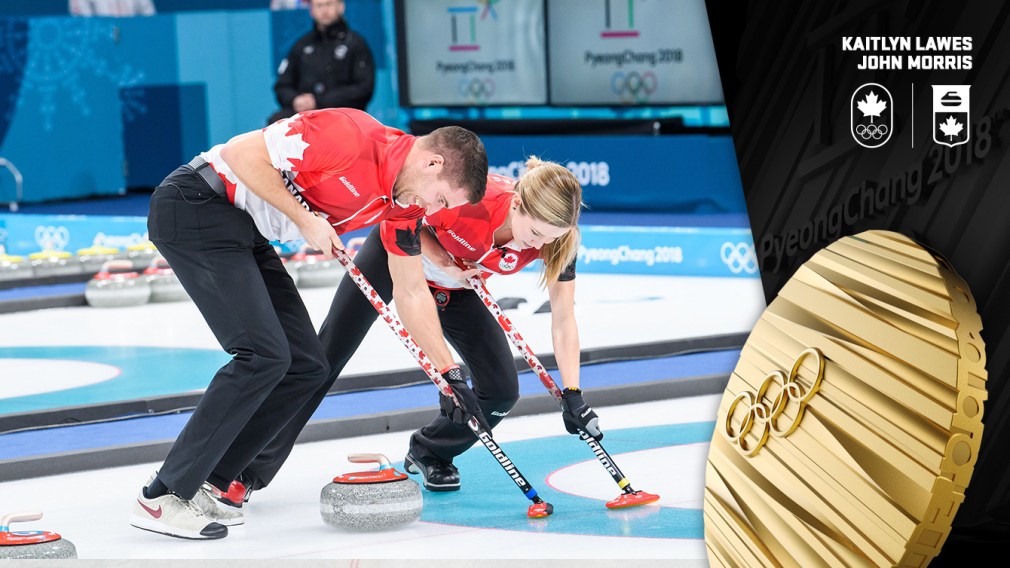 Lawes, Morris make history with gold medal in mixed doubles curling ...