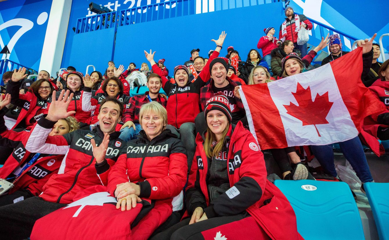 Team Canada fans in the stands at PyeongChang 2018 - Team Canada ...