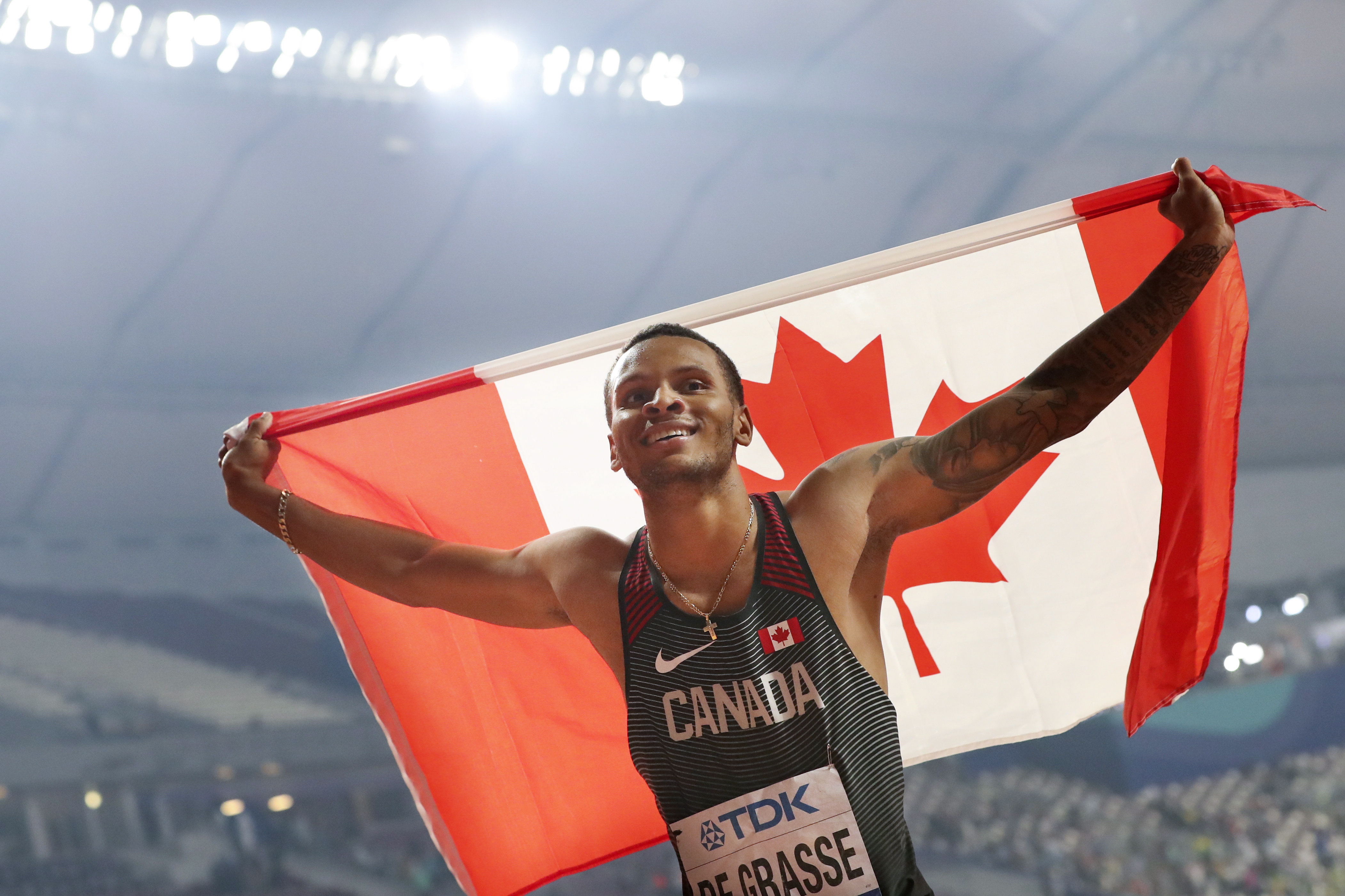 Double podium in Doha for De Grasse and Brown - Team Canada
