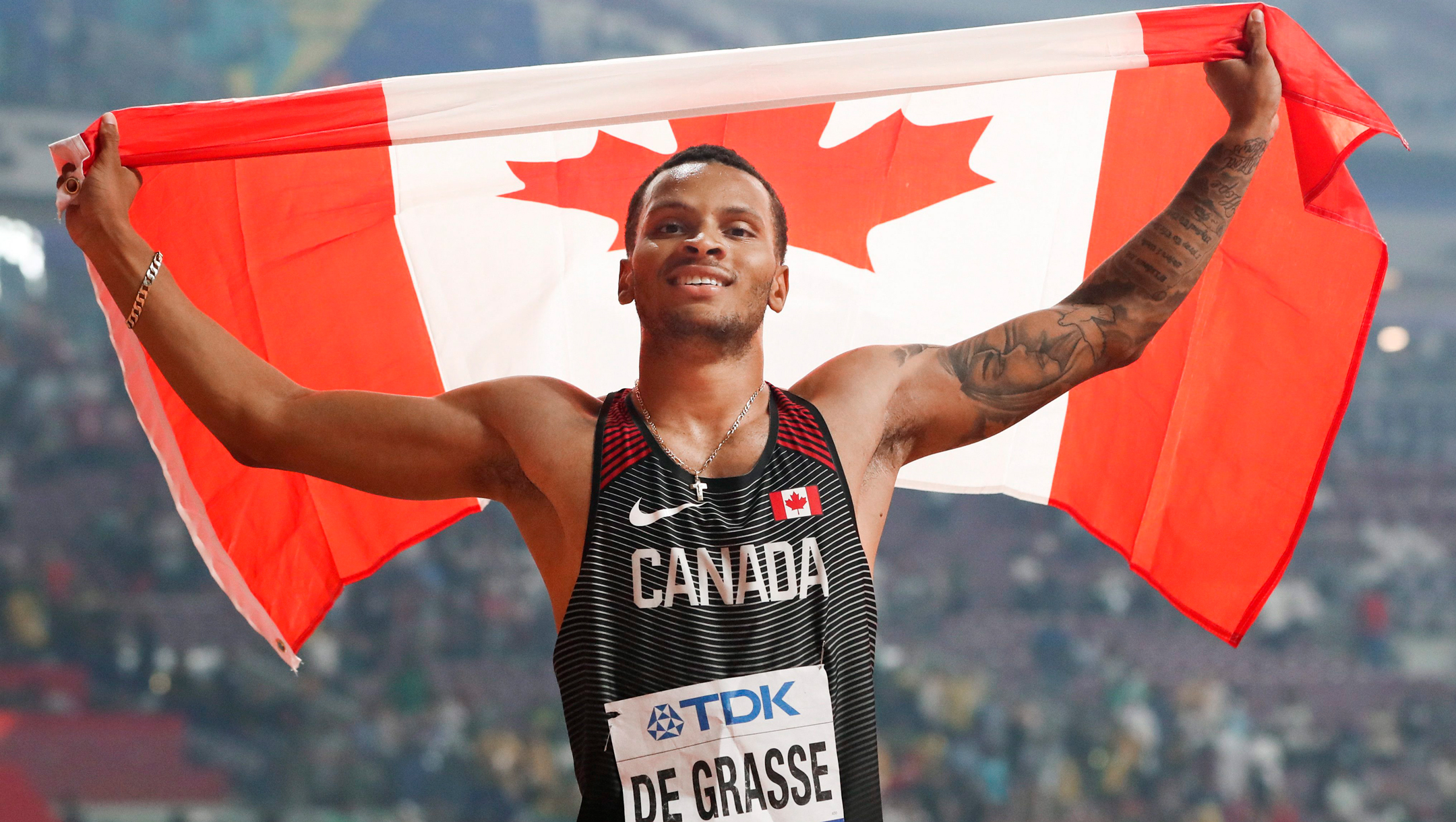 Andre De Grasse wins NCAA 100m/200m double with astonishing times ...