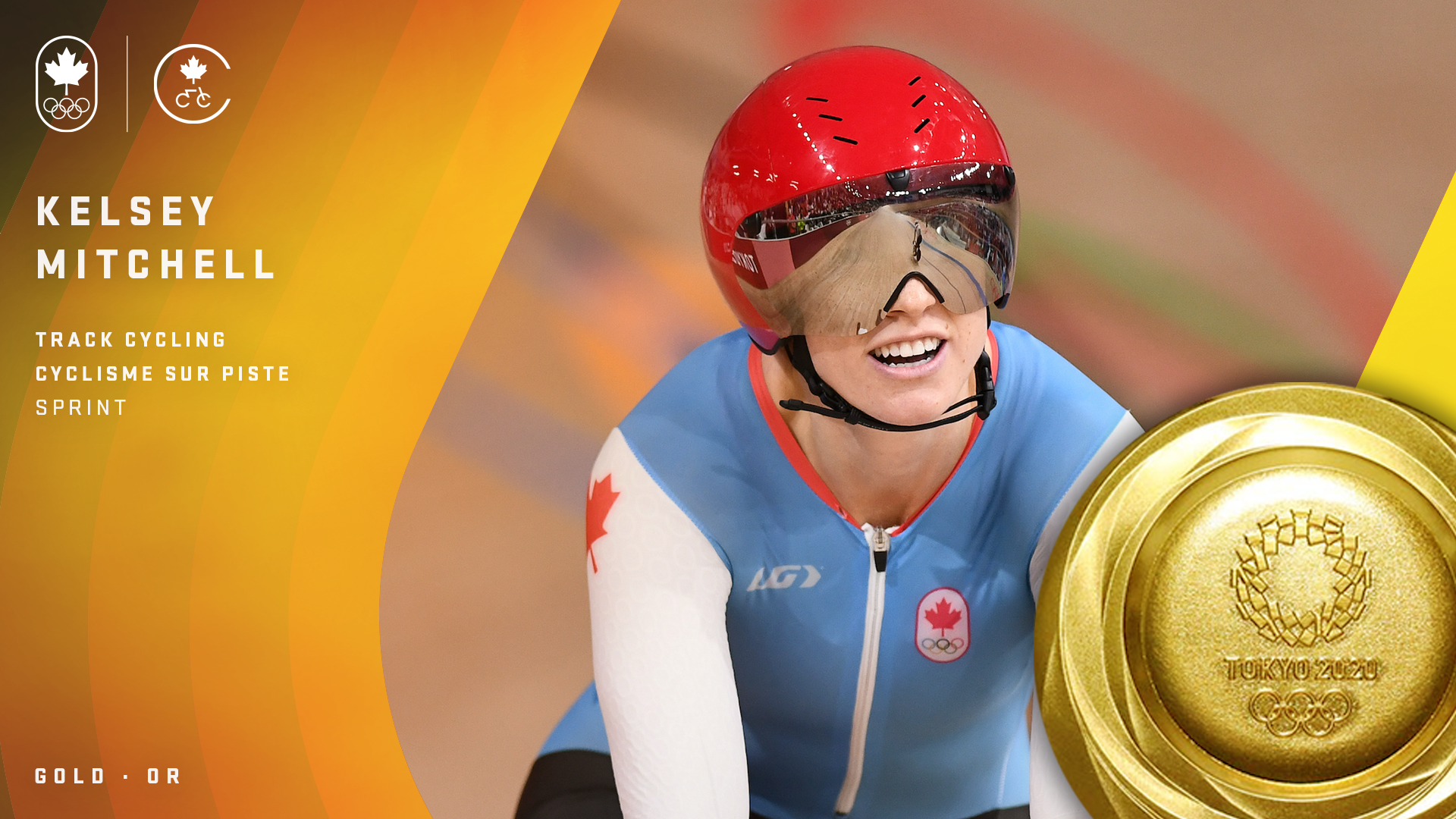 Mitchell wins track cycling sprint gold at Tokyo 2020 - Team Canada