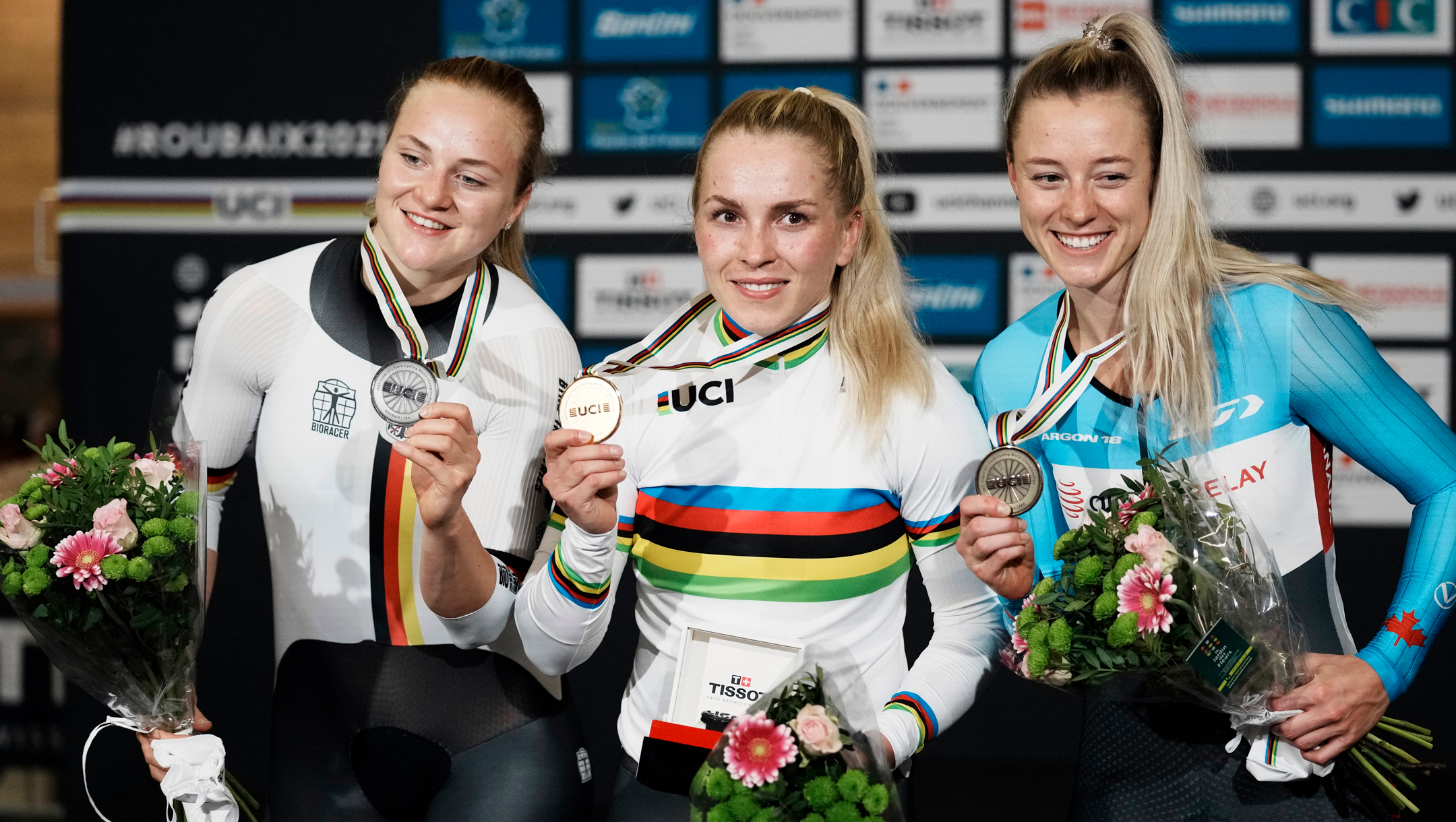 Kelsey Mitchell wins women's sprint bronze at track cycling worlds ...