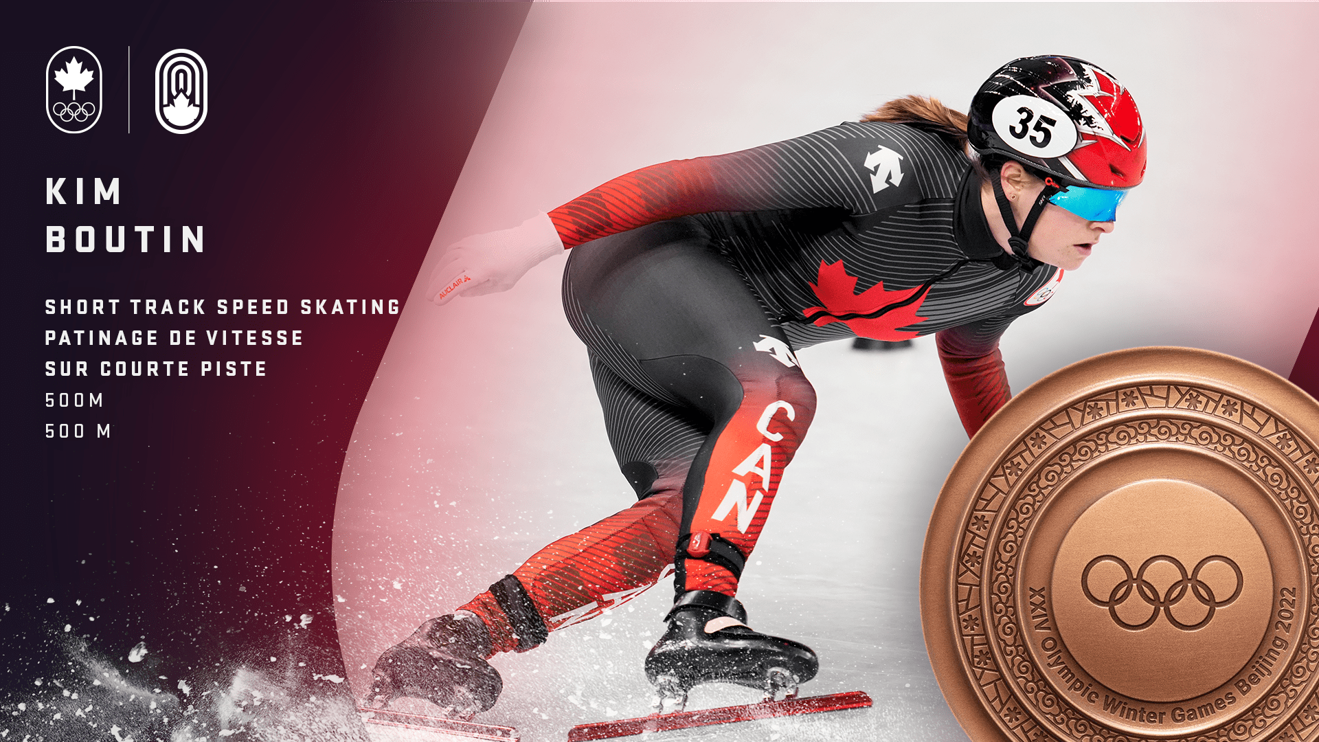 Boutin wins second straight Olympic 500m short track bronze medal ...