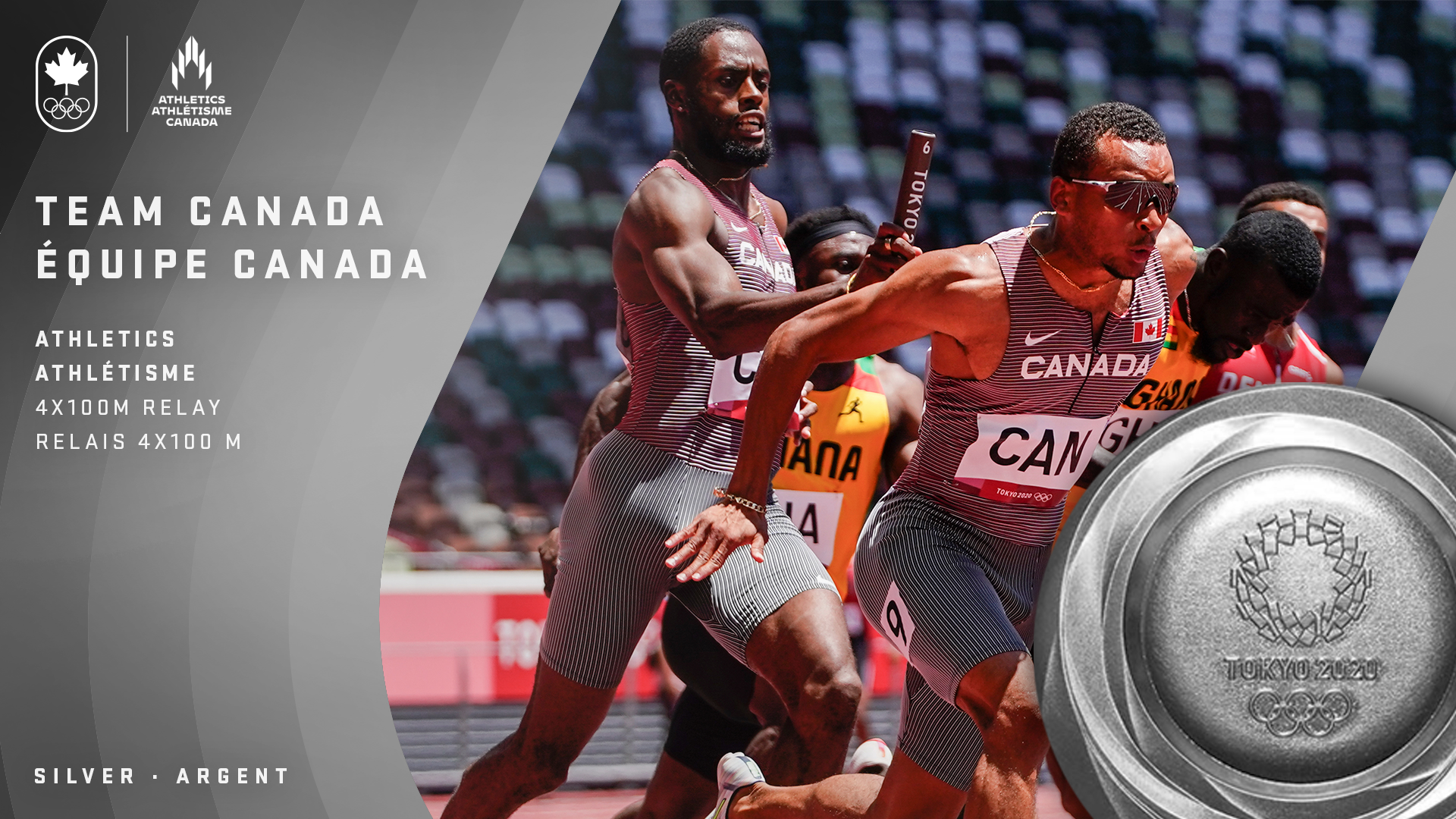 Canada’s Tokyo 2020 Men’s 4 x 100m relay team upgraded to silver - Team ...