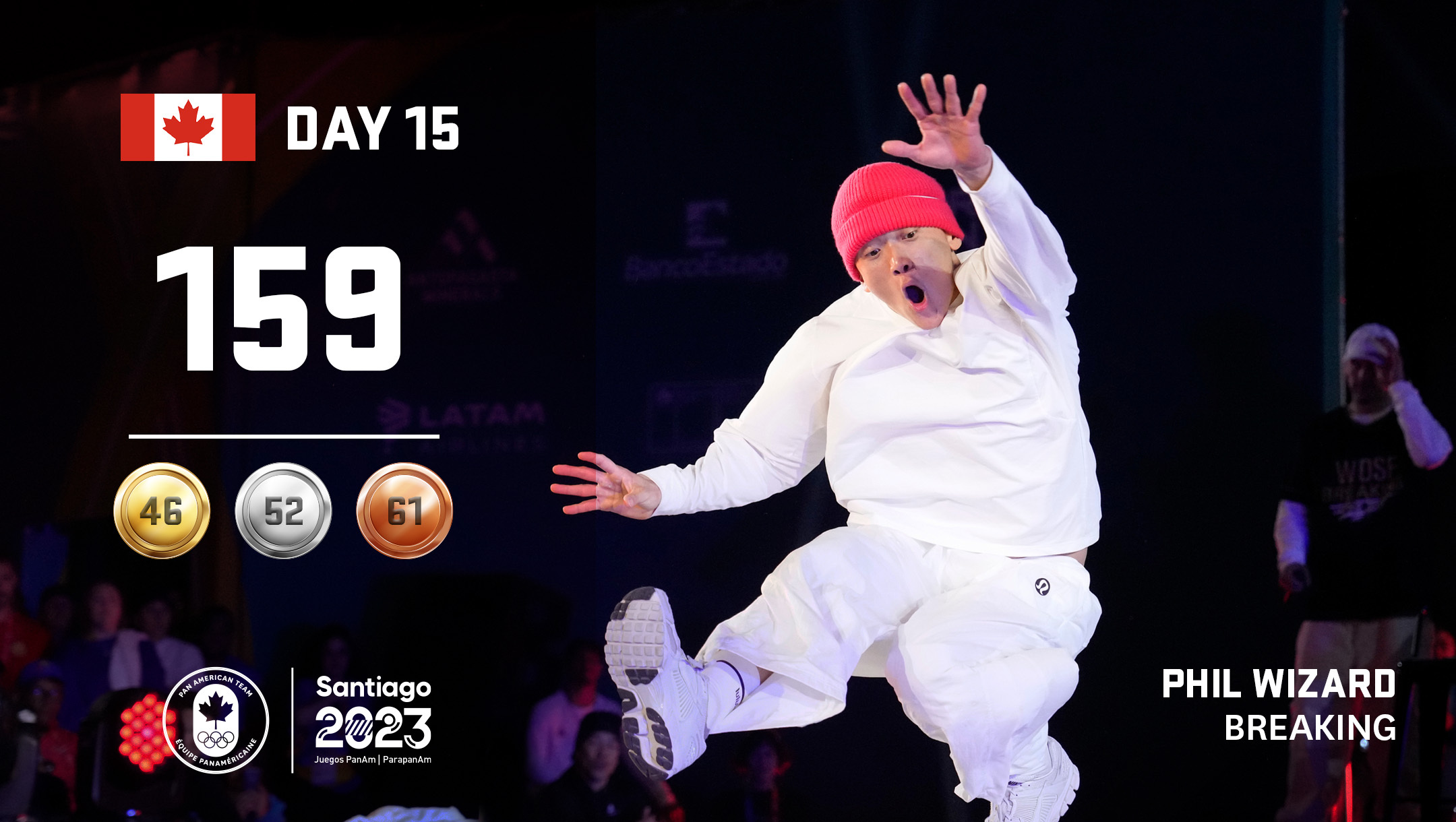 Day 15 at Santiago 2023: Gold and Olympic ticket for Phil Wizard on a ...