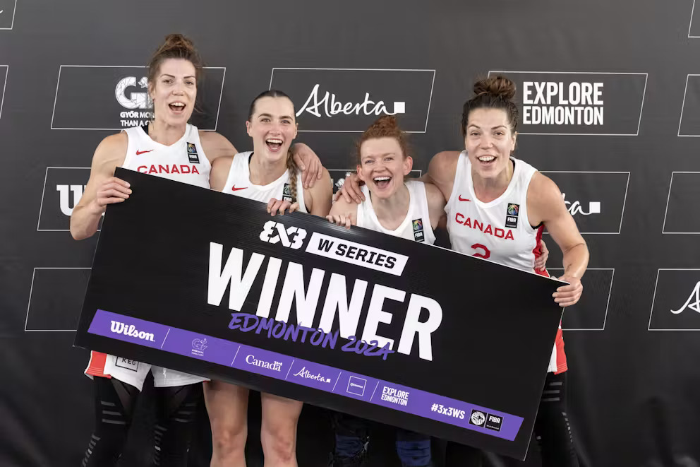 Canadian women's 3x3 basketball team wins gold in Edmonton - Team Canada