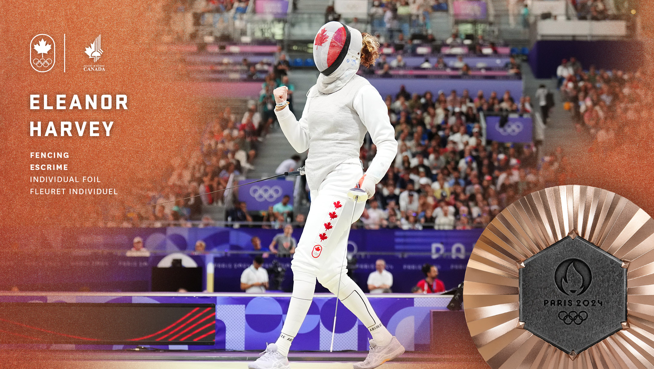 Eleanor Harvey wins historic bronze medal for Canada in women's foil ...
