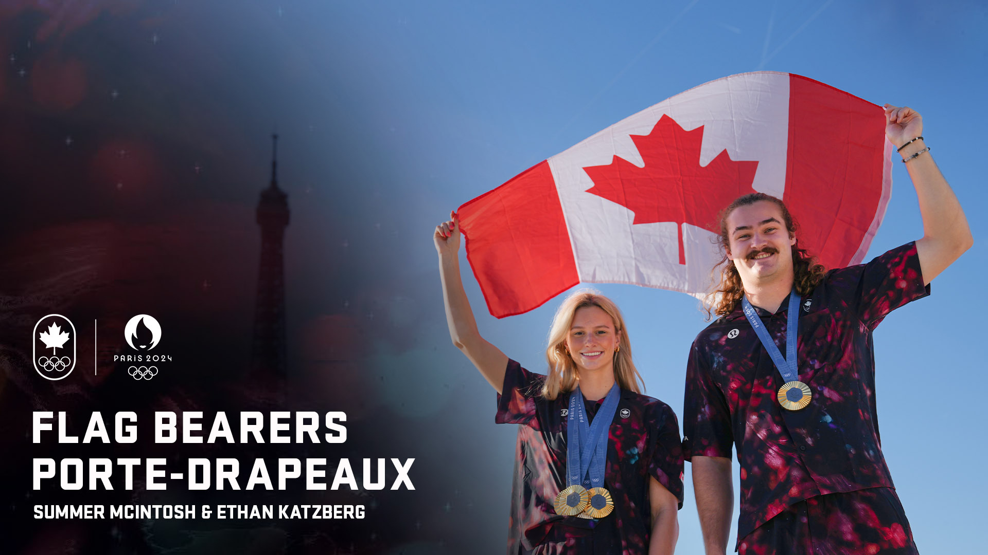 Olympic champions Summer McIntosh and Ethan Katzberg named Team Canada Paris 2024 Closing ...
