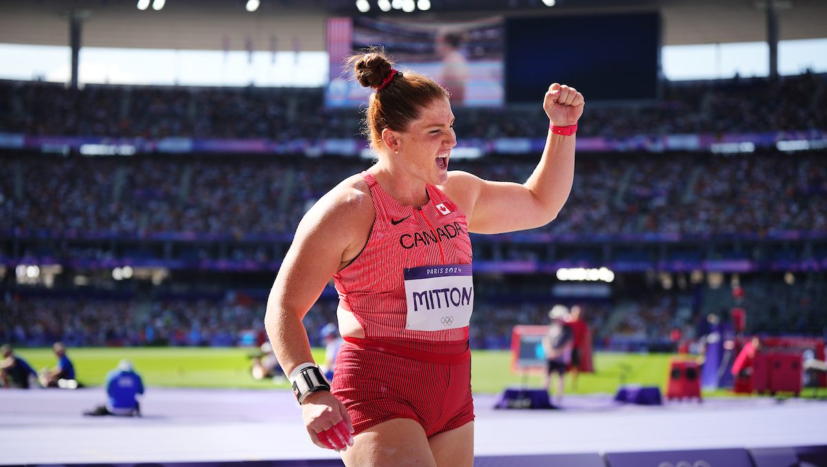 Sarah Mitton tops shot put qualification as Team Canada shines in sprint relays at Paris 2024 ...