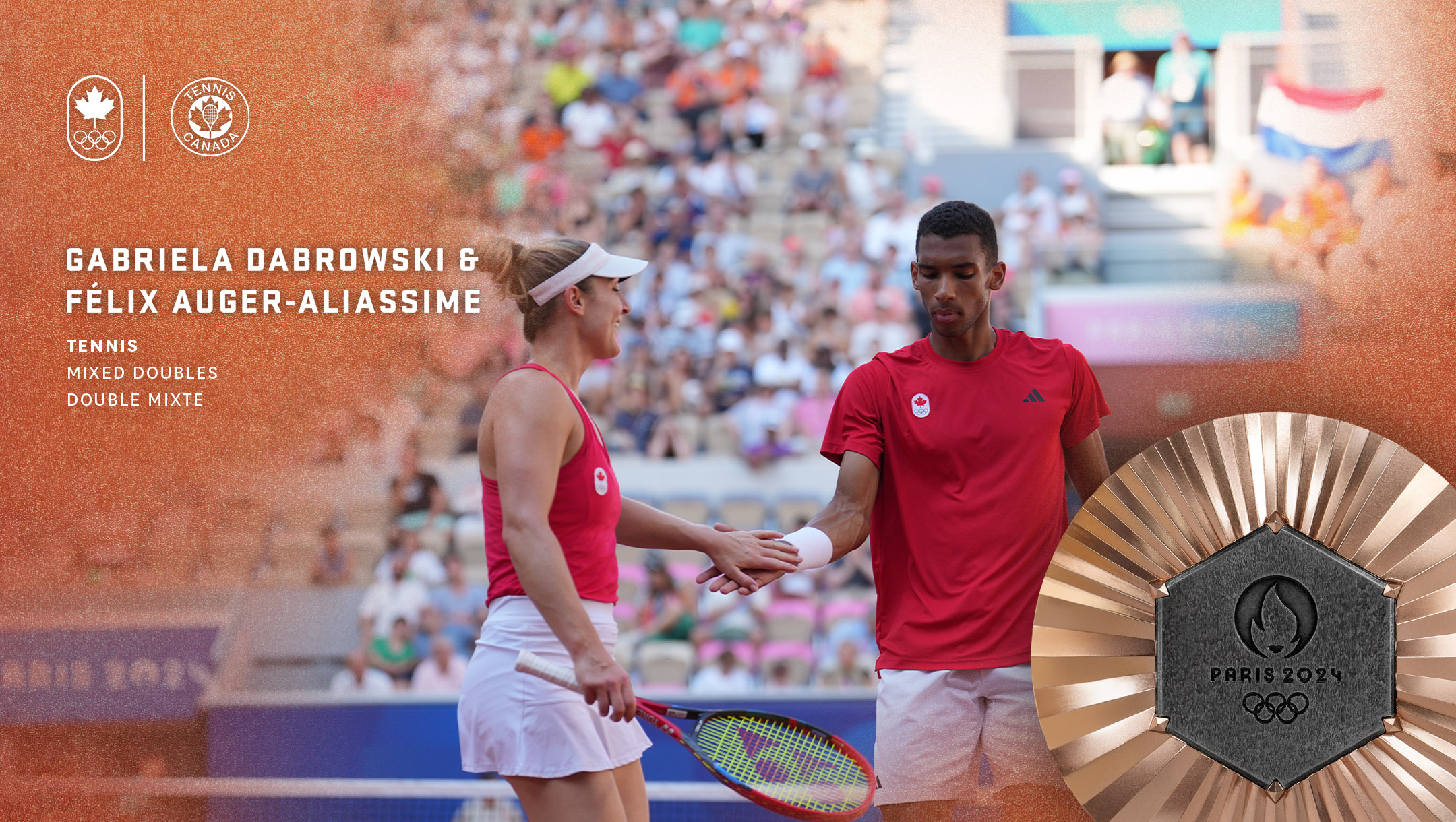 Bronze for Auger-Aliassime and Dabrowski in mixed doubles tennis - Team ...