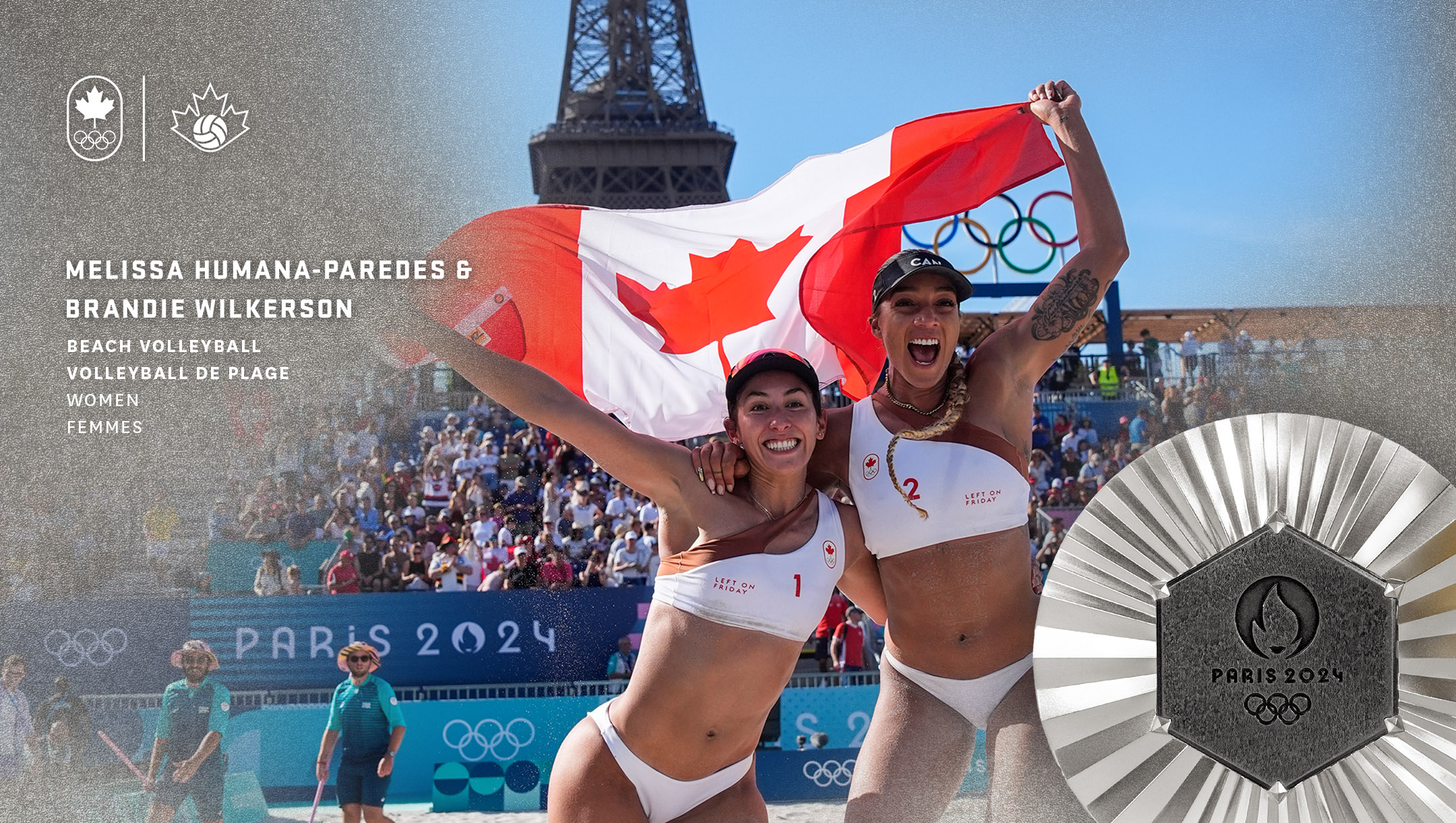 Humana-Paredes and Wilkerson win beach volleyball silver at Paris 2024 - Team Canada - Official ...