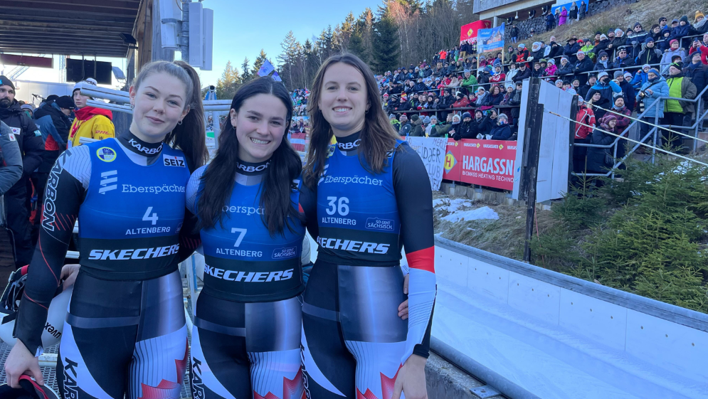 Talented trio of luge teammates and best friends slide towards world ...