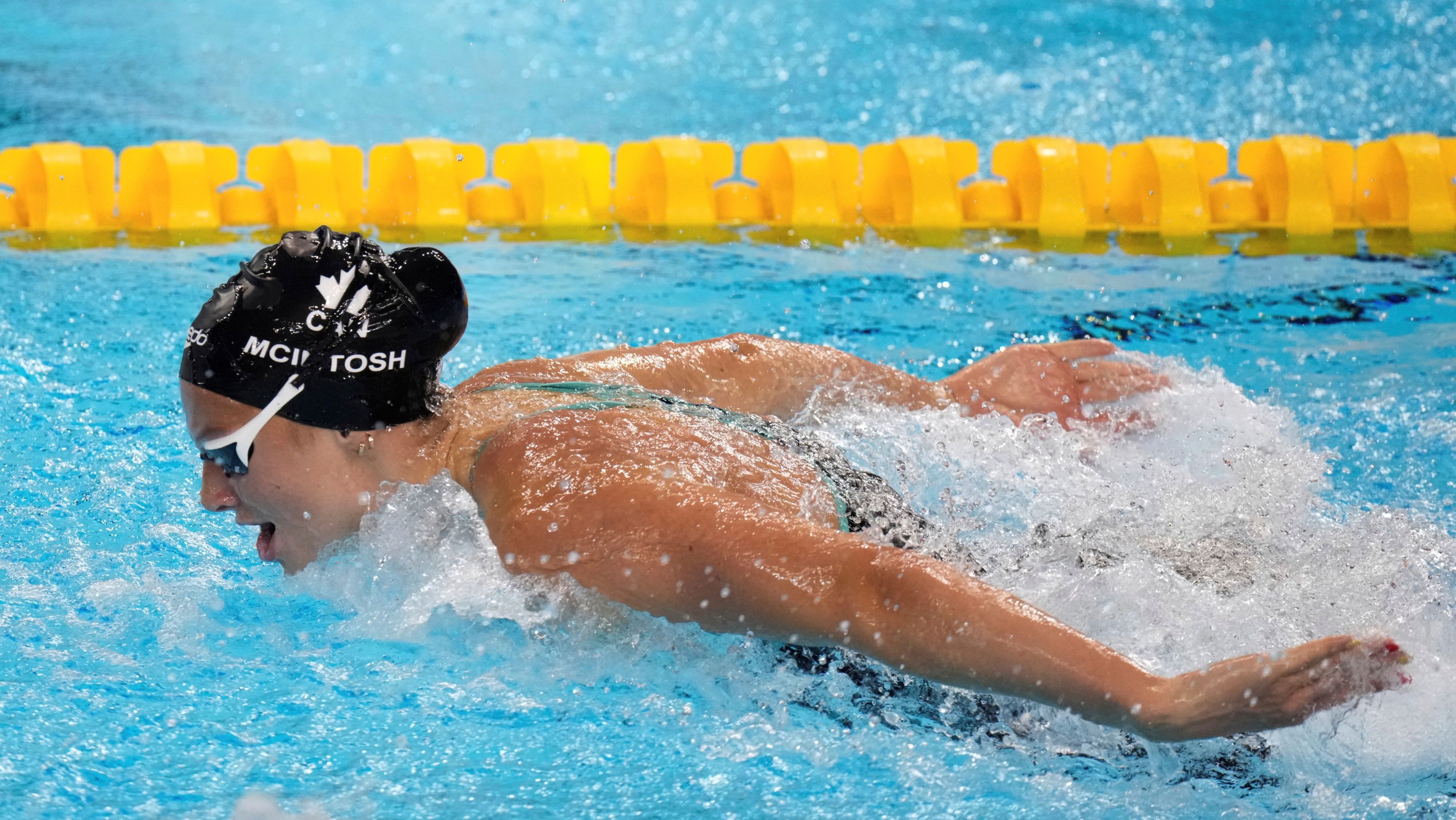 Summer McIntosh takes historic gold in 200m butterfly at World Aquatics ...