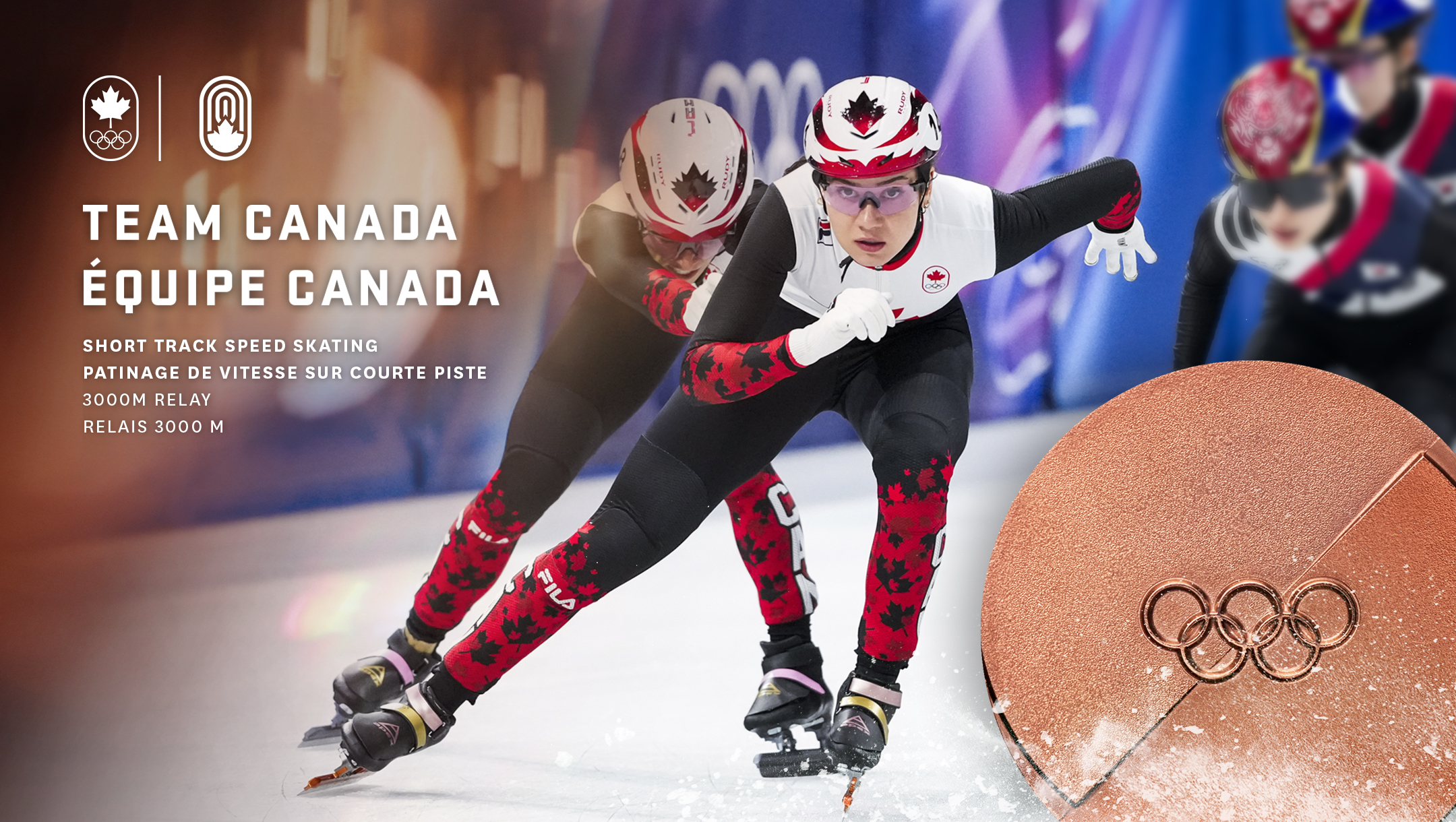 Team Canada wins bronze in women's 3000m relay short track speed ...