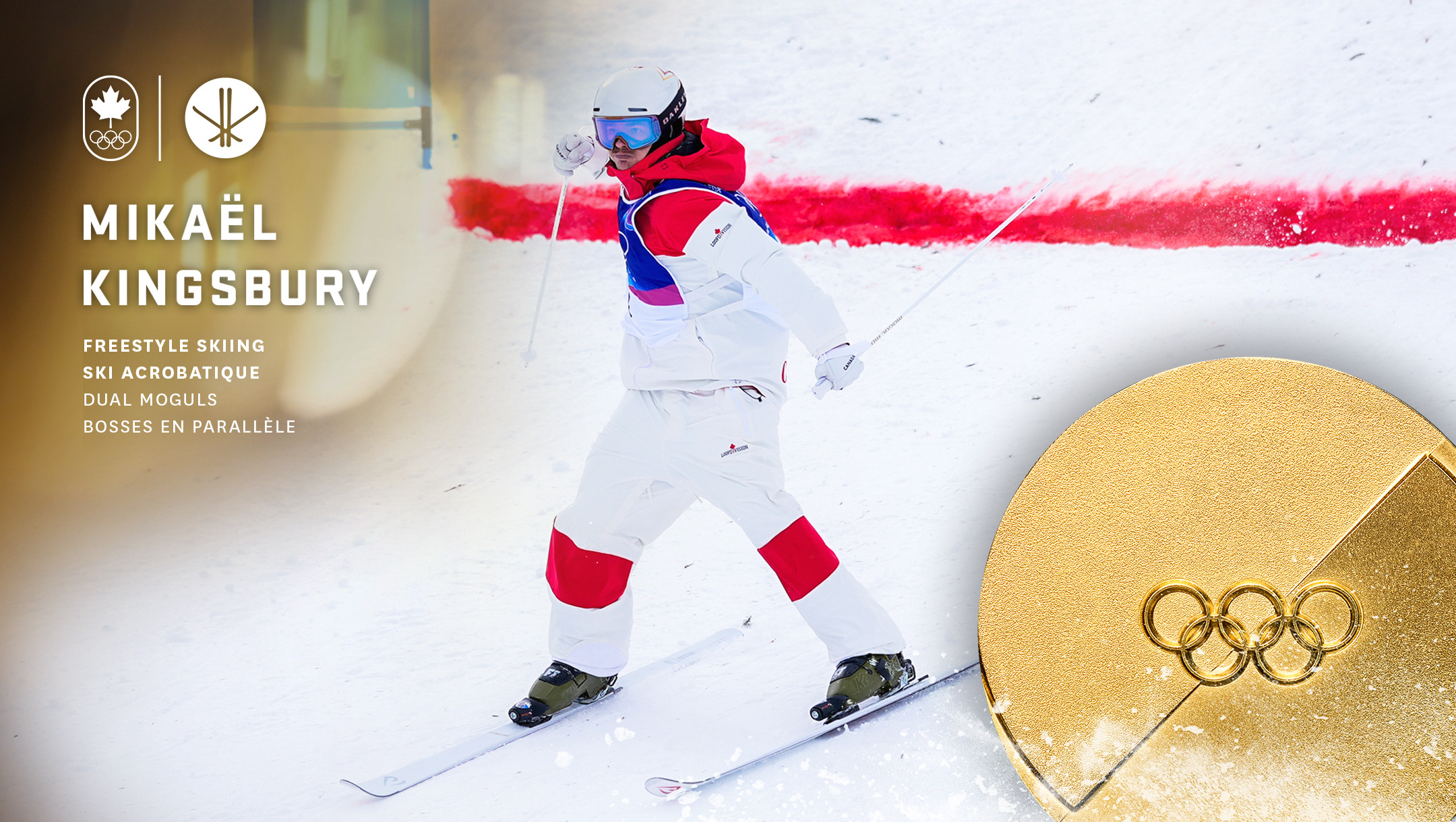 Kingsbury wins dual moguls gold for fifth career Olympic medal - Team ...